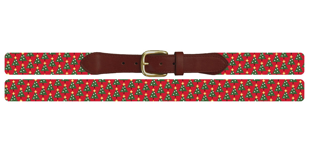 Christmas Trees Needlepoint Belt – Brewster Belt