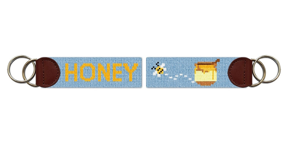 Honey Bee Needlepoint Key Fob – Brewster Belt