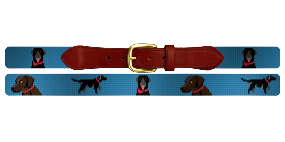 Labrador Retriever Needlepoint Belt - Canine Elegance – Brewster Belt