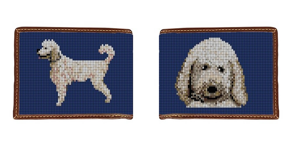 Poodle Needlepoint Wallet – Brewster Belt