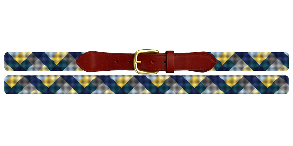 Triangular Wave Needlepoint Belt – Brewster Belt