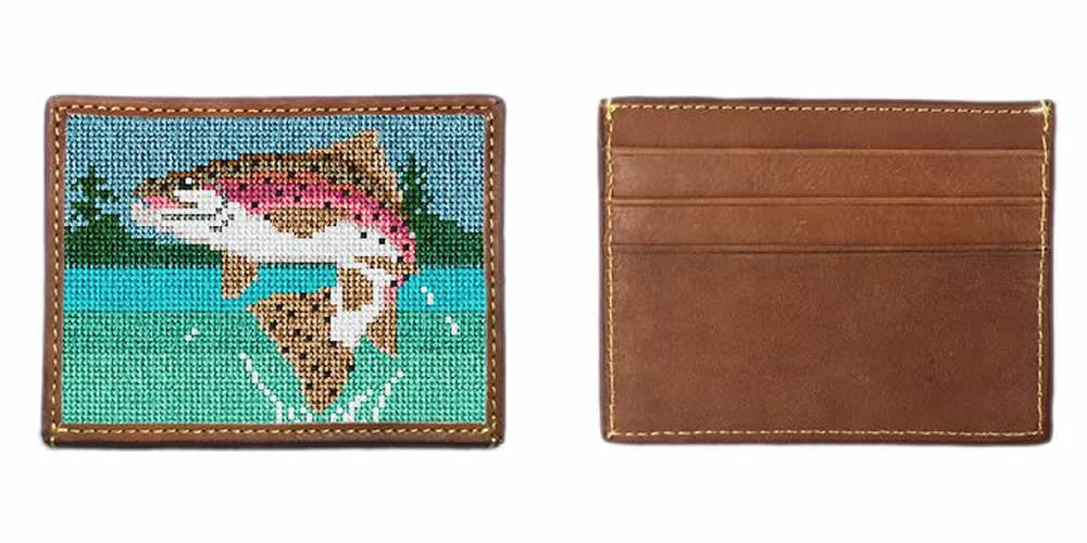 Rainbow Trout Fishing Card Wallet | Angler's Wallet – Brewster Belt